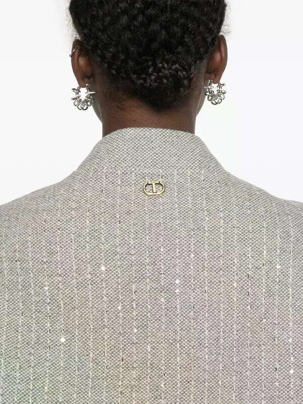 TWINSET Sequinned Bomber Jacket