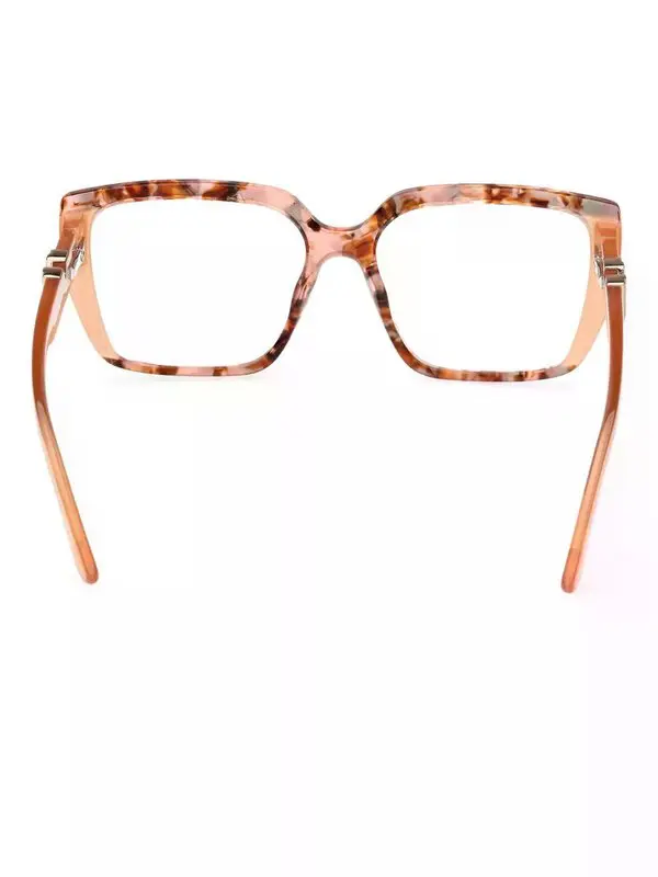 Guess Square Frame Eyeglasses - Orange