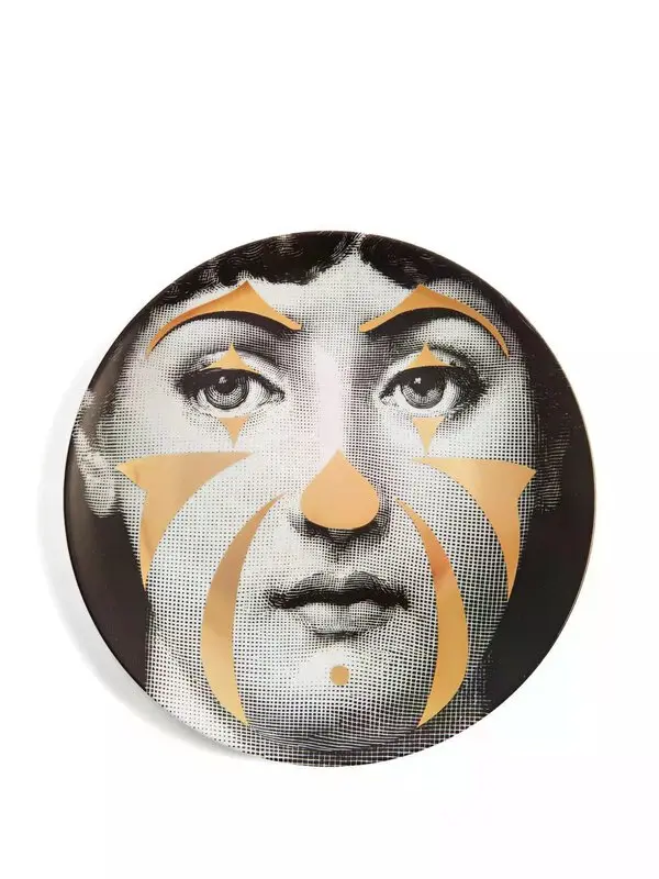 FORNASETTI Tema E Variazioni N. 122 Wall Plate - Black