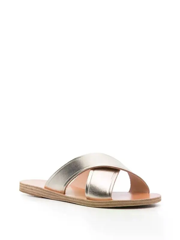 ANCIENT GREEK SANDALS Thais Metallic-effect Sandals