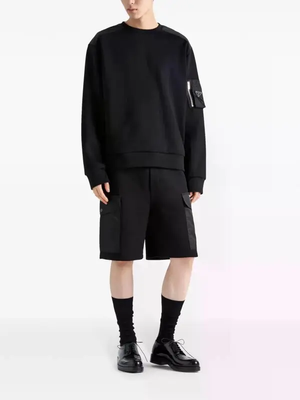 Prada Paneled Sweatshirt