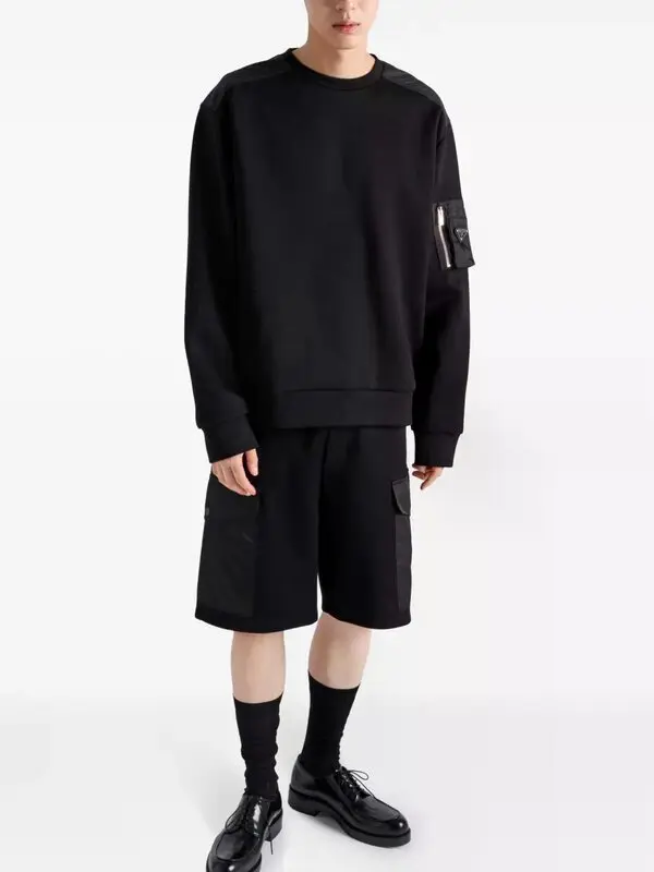 Prada Paneled Sweatshirt