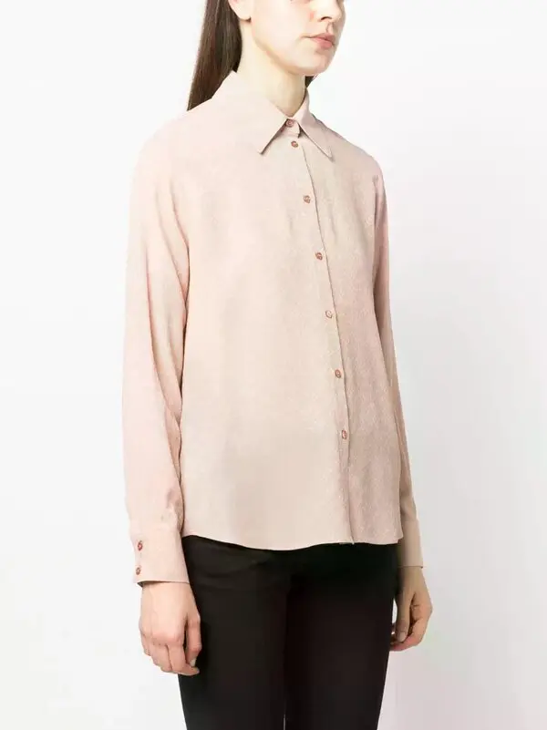 Pinko Jacquard-logo Long-sleeve Shirt