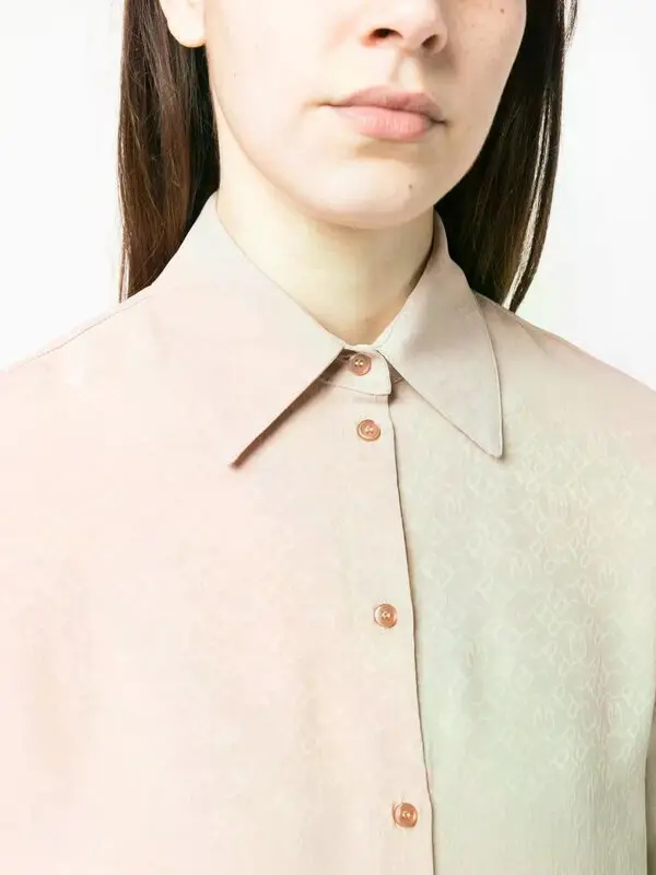 Pinko Jacquard-logo Long-sleeve Shirt