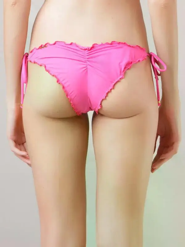 AMIR SLAMA Ruffle-trimmed Bikini Bottom