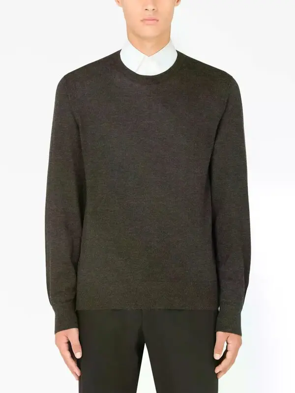Dolce & Gabbana Cashmere Crew Neck Sweater - Grey