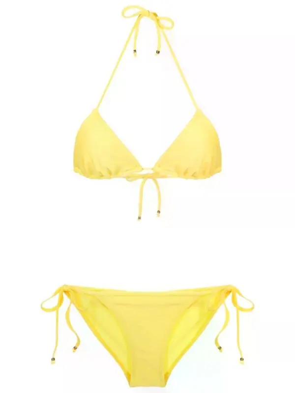 AMIR SLAMA Self-tie Triangle Bikini - Yellow