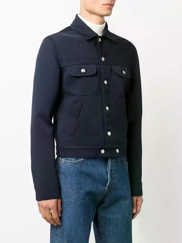 COURREGES Twill Trucker Jacket - Blue