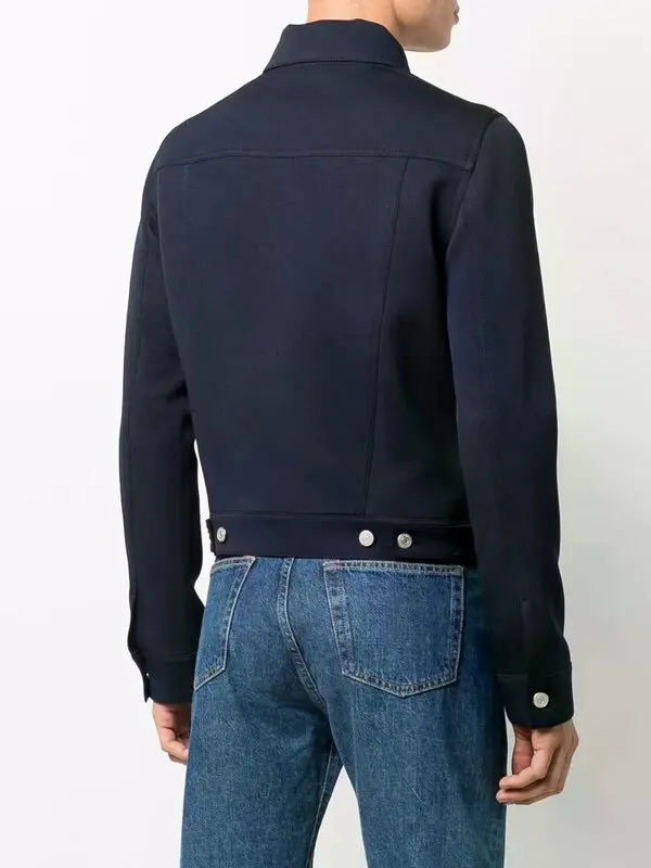 COURREGES Twill Trucker Jacket - Blue