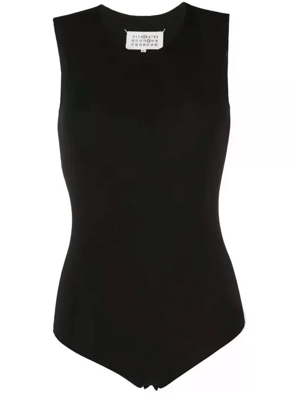 MAISON MARGIELA Sleeveless Bodysuit - Black