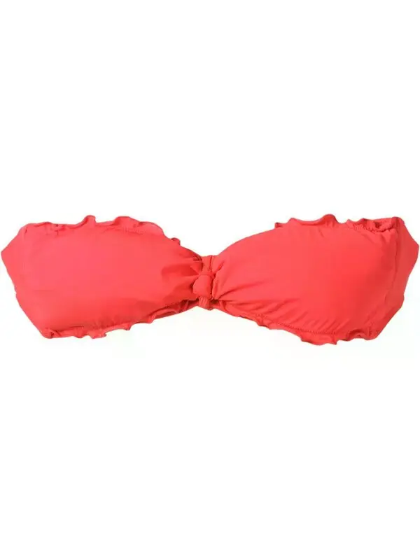 AMIR SLAMA Bandeau Bikini Top - Red