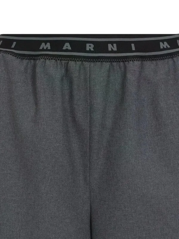 Marni Logo-band Wool Trousers