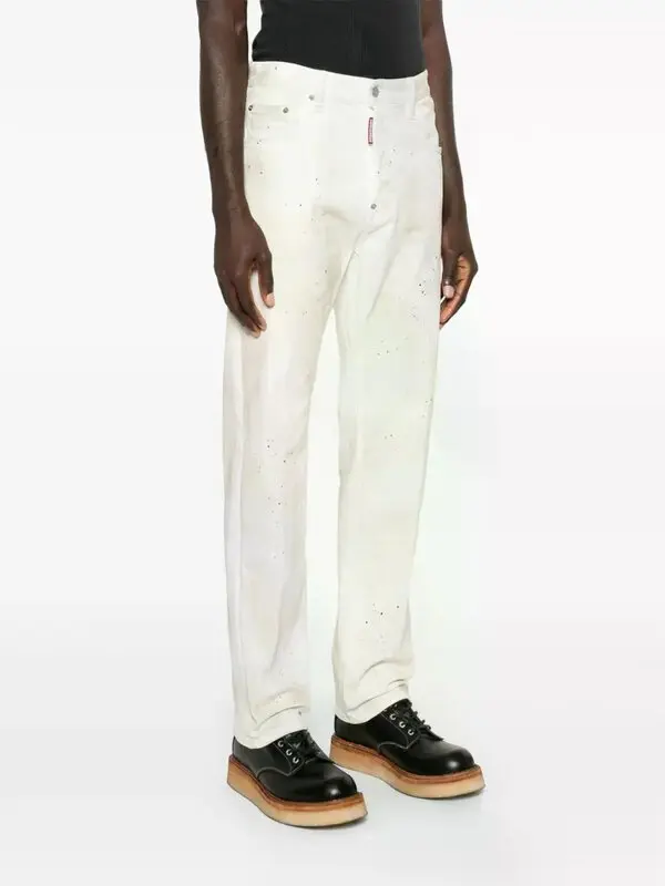 Dsquared2 Paint-splatter Denim Jeans