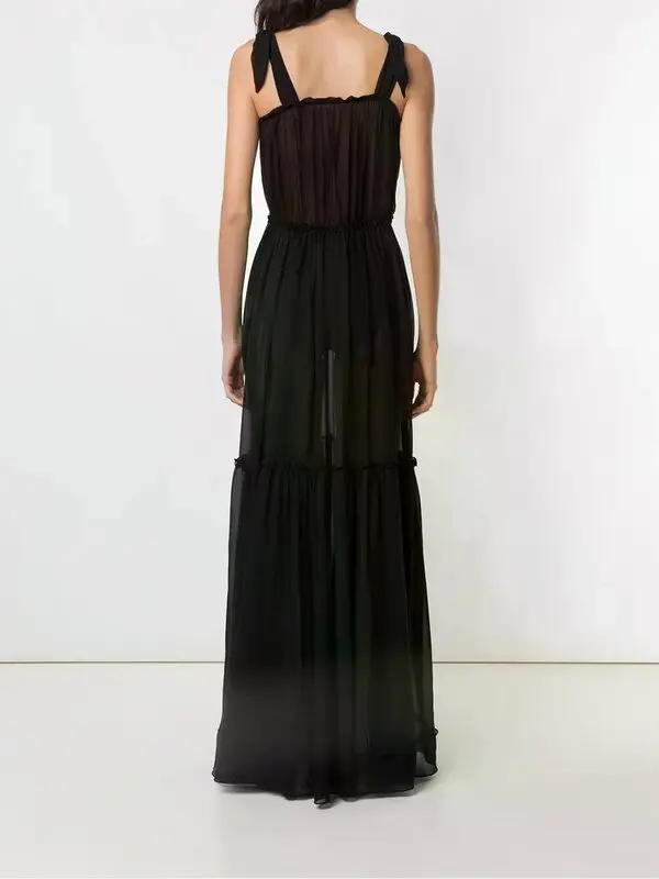 AMIR SLAMA Silk Maxi Dress