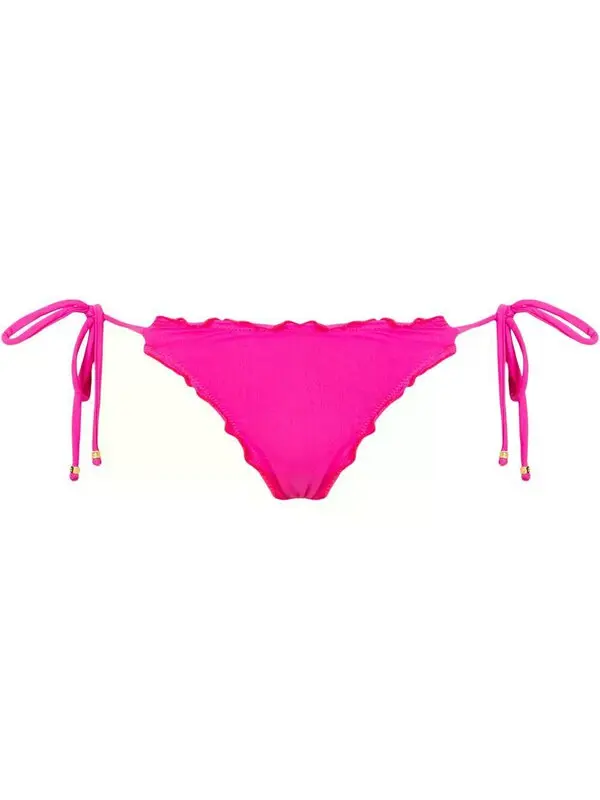 AMIR SLAMA Ruffled Trim Bikini Bottom - Pink