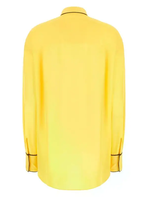 Bally Silk Shirt With Piped Trim