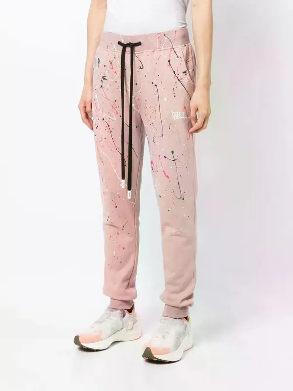 HACULLA. Paint-splatter Track Pants - Pink