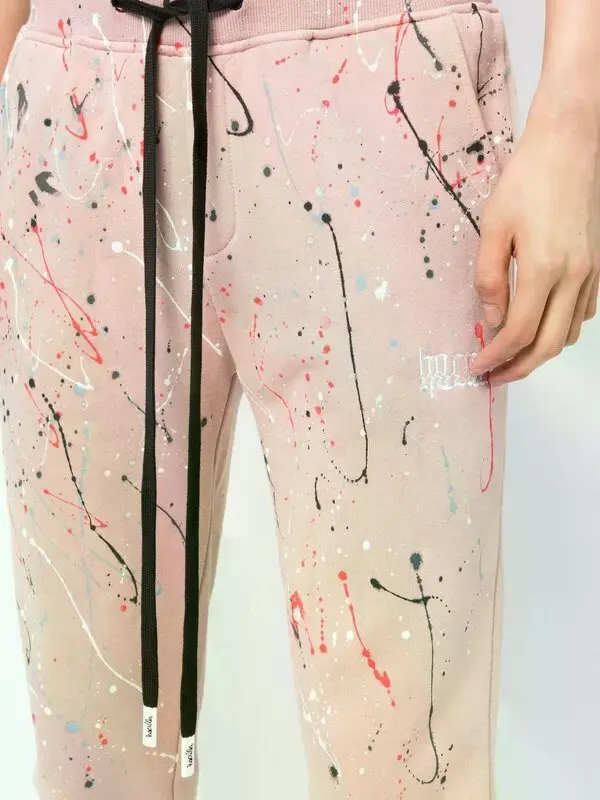 HACULLA. Paint-splatter Track Pants - Pink
