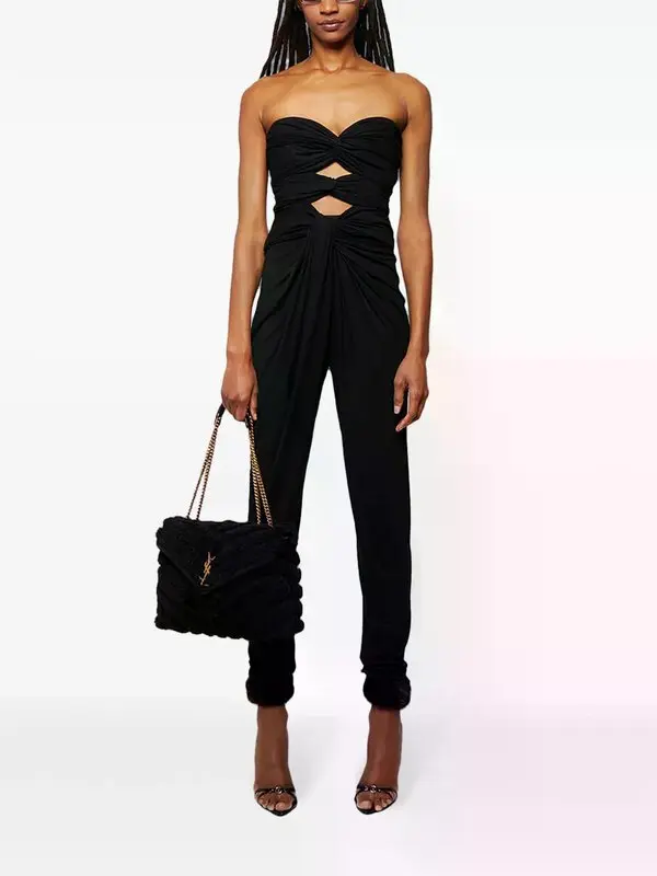 Saint Laurent Strapless Skinny Jumpsuit