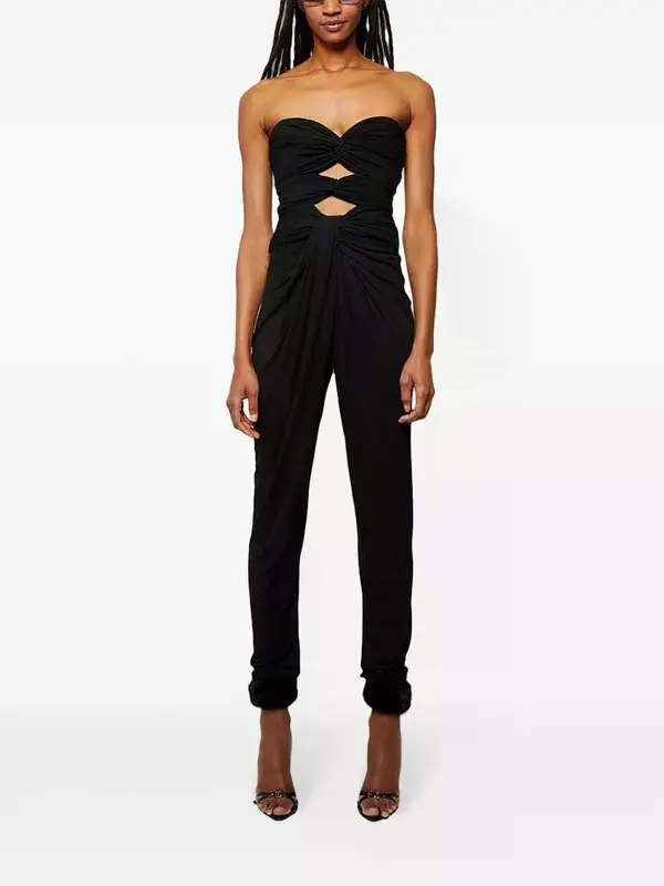 Saint Laurent Strapless Skinny Jumpsuit