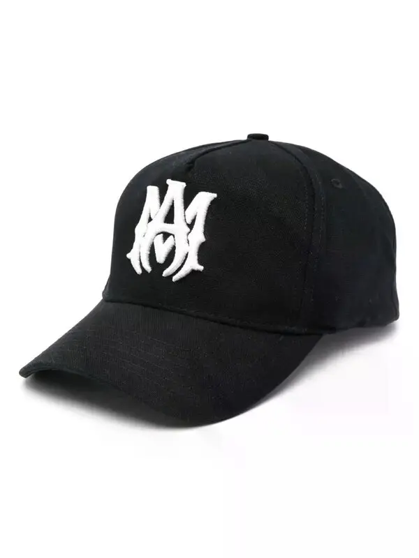 Amiri Logo Cotton Cap - Black