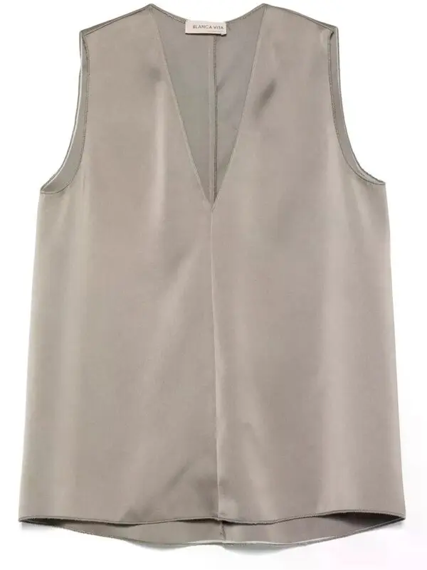 BLANCA VITA Satined Blouse