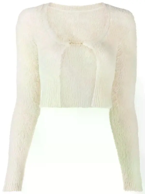Jacquemus La Maille Neve Manches Longue Cardigan - Neutrals