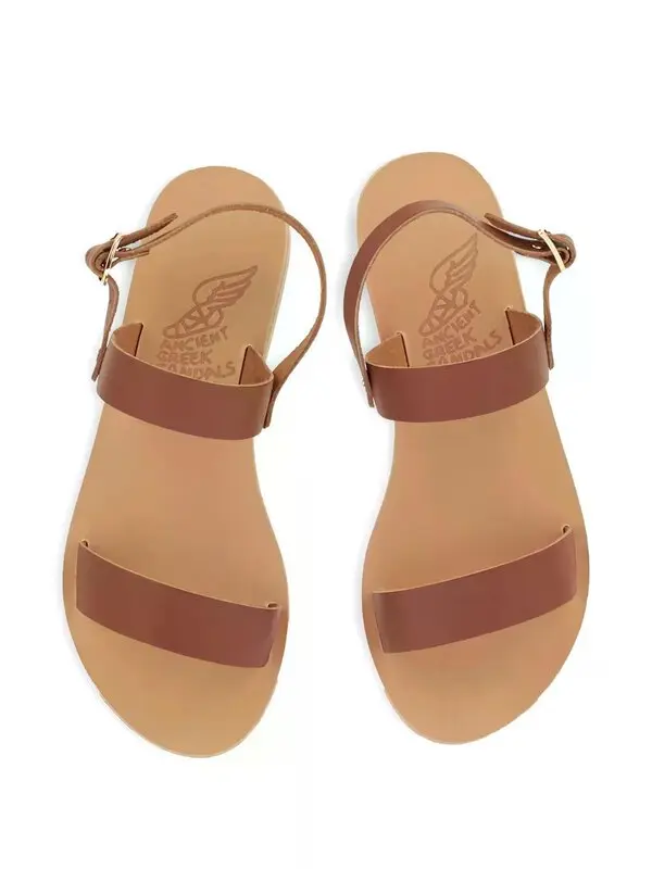 ANCIENT GREEK SANDALS Clio Flat Sandals - Brown