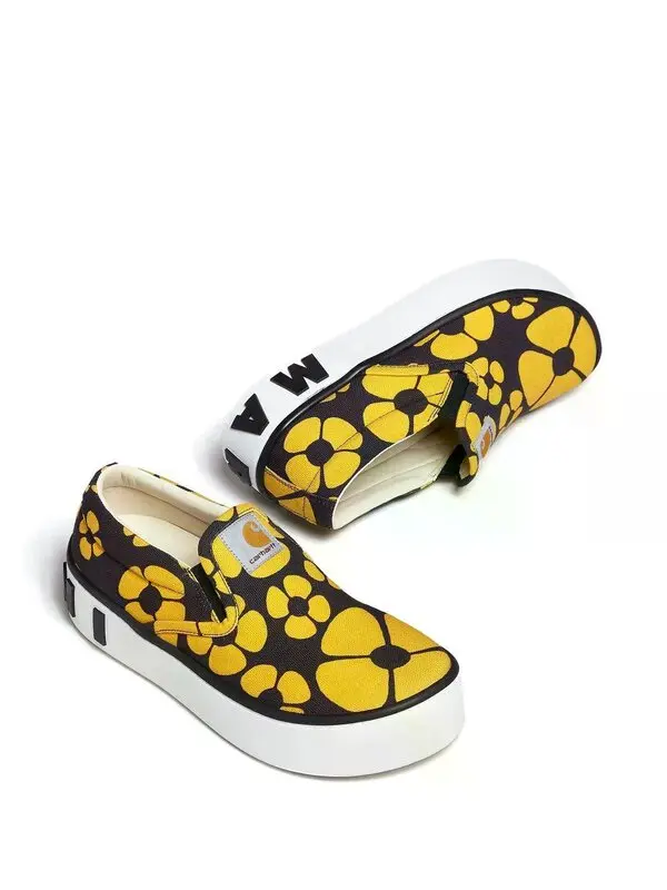 Marni Floral-print Slip-on Sneakers