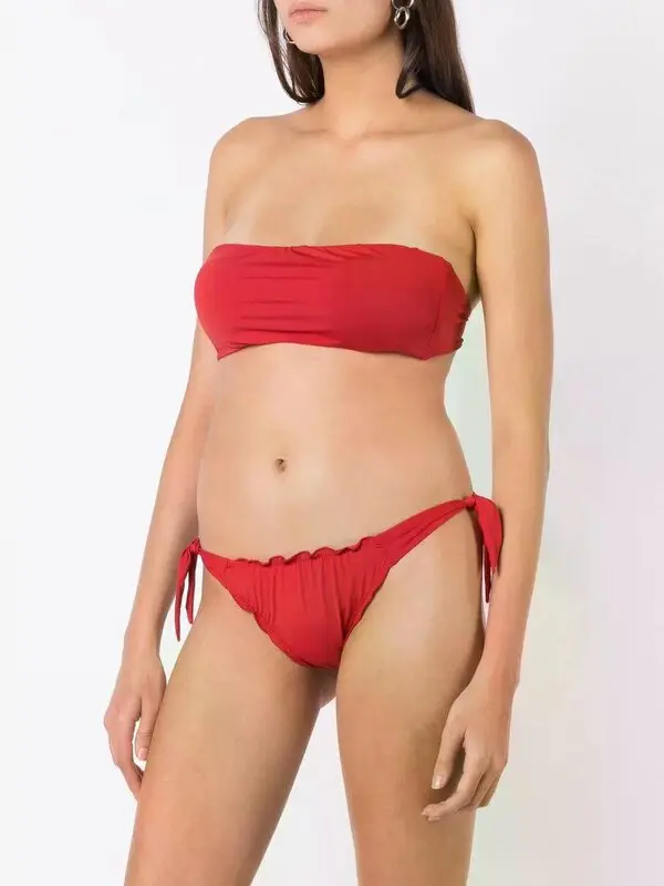 AMIR SLAMA Gathered Detailing Bandeau Bikini