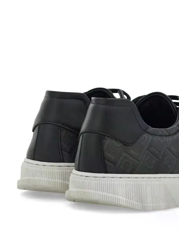 FERRAGAMO Low-top Sneakers With Monogram Jacquard
