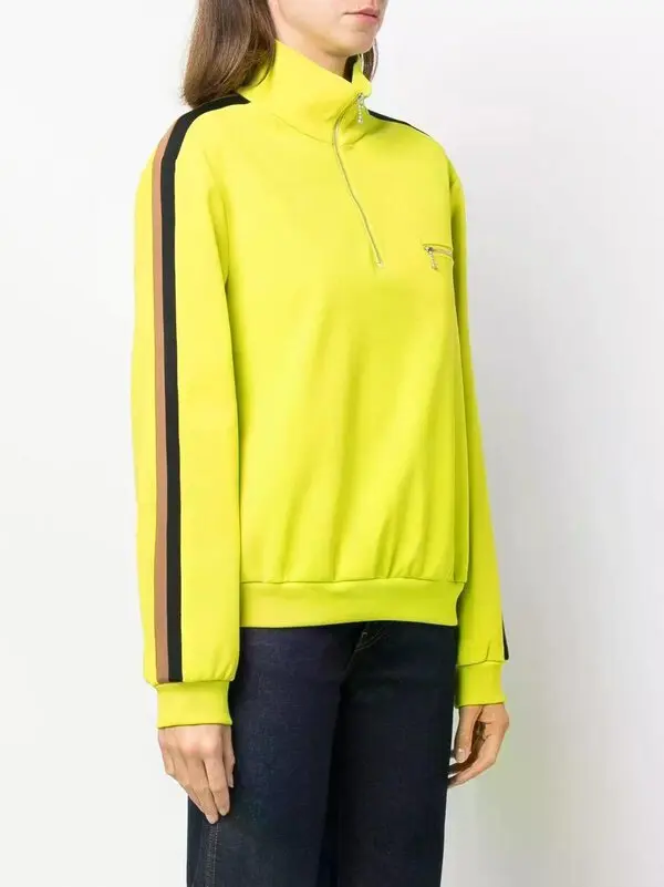 Tory Burch Side Stripe Detail Sweatshirt - Green