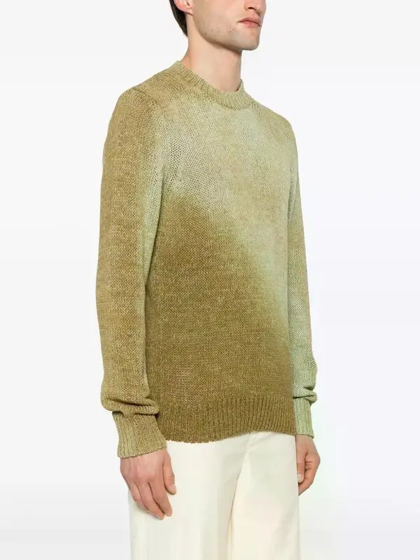 ROBERTO COLLINA Chevron-knit Crew-neck Jumper