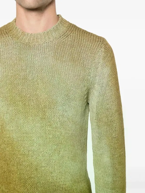 ROBERTO COLLINA Chevron-knit Crew-neck Jumper