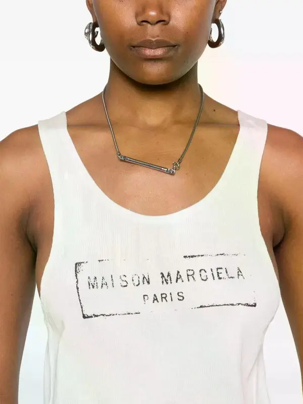 MAISON MARGIELA Logo-print Tank Top