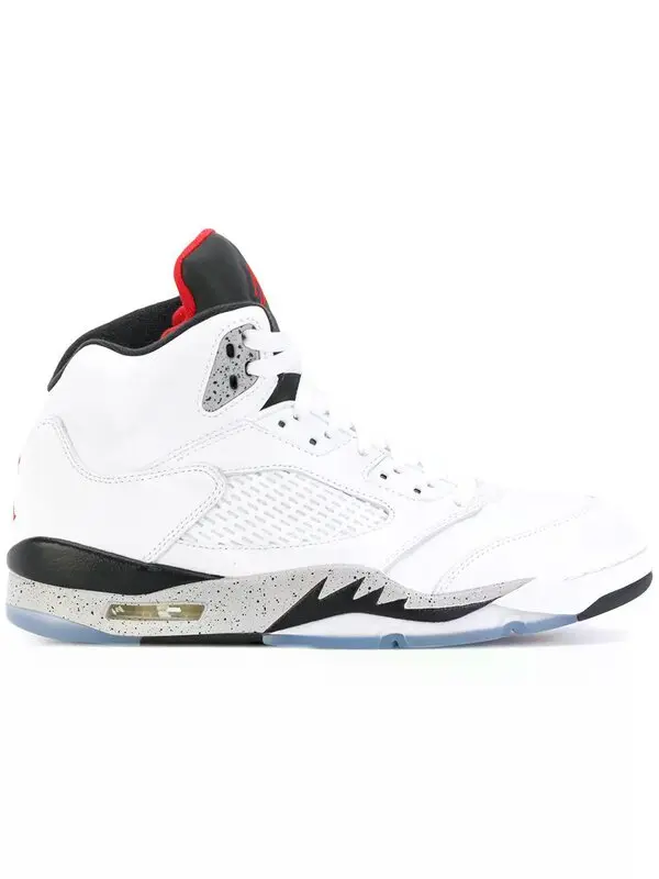 JORDAN Air 5 Retro Cement Sneakers - White