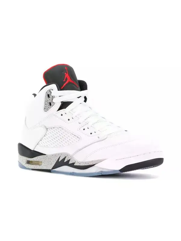 JORDAN Air 5 Retro Cement Sneakers - White