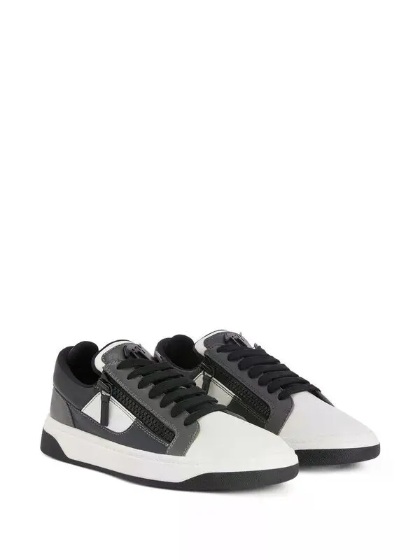 GIUSEPPE ZANOTTI Double-zip Low-top Sneakers - Black