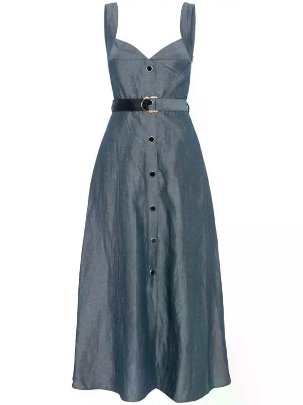 Liu Jo Belted Maxi Dress - Blue