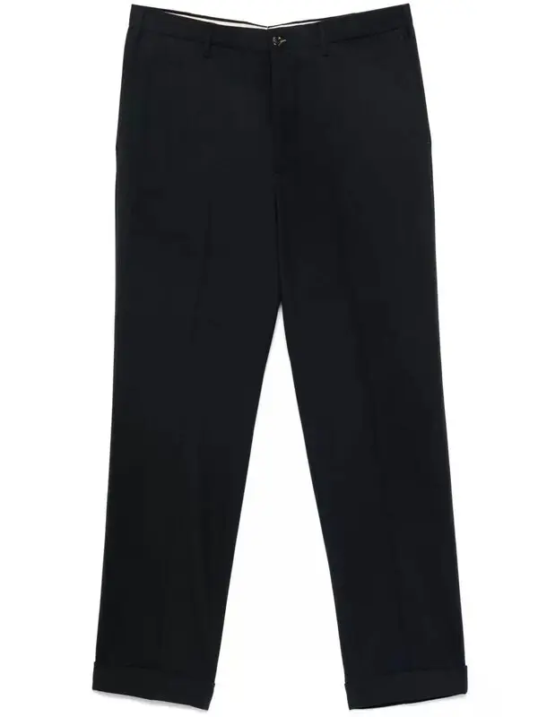 DELL'OGLIO Tapered Wool-blend Trousers