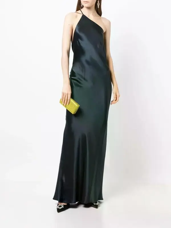 Michelle Mason Single-shoulder Maxi Dress - Blue