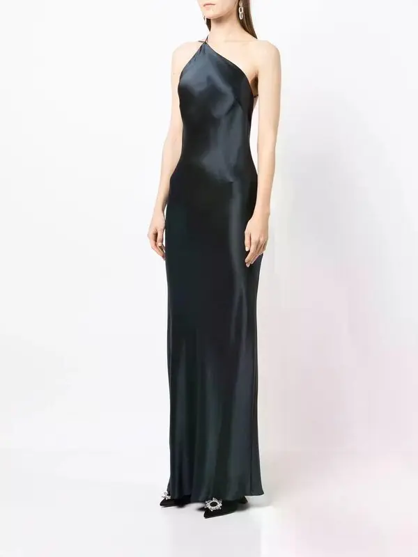 Michelle Mason Single-shoulder Maxi Dress - Blue