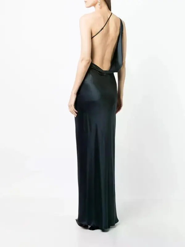Michelle Mason Single-shoulder Maxi Dress - Blue