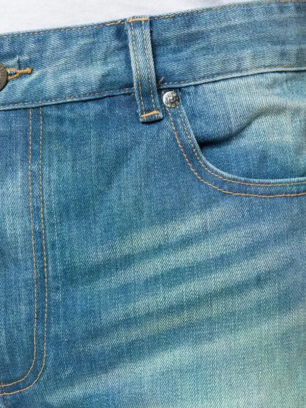 GOD'S MASTERFUL CHILDREN Ripped Straight-leg Jeans