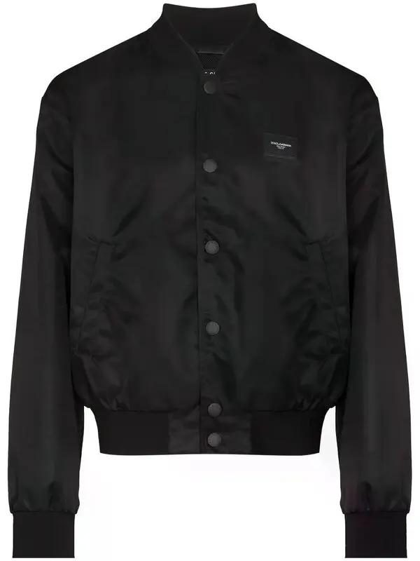 Dolce & Gabbana Logo Plaque Bomber Jacket