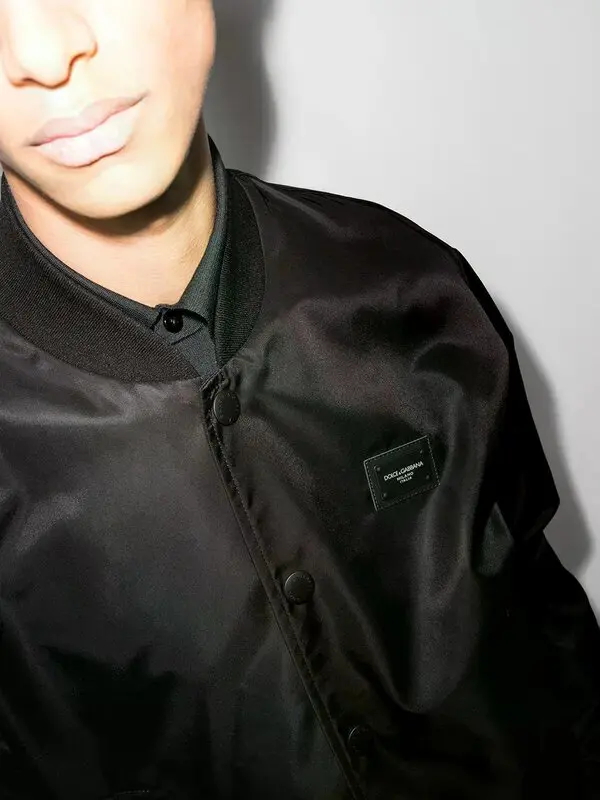Dolce & Gabbana Logo Plaque Bomber Jacket