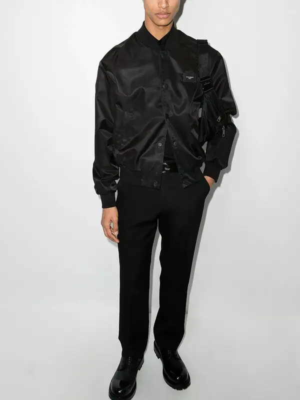 Dolce & Gabbana Logo Plaque Bomber Jacket