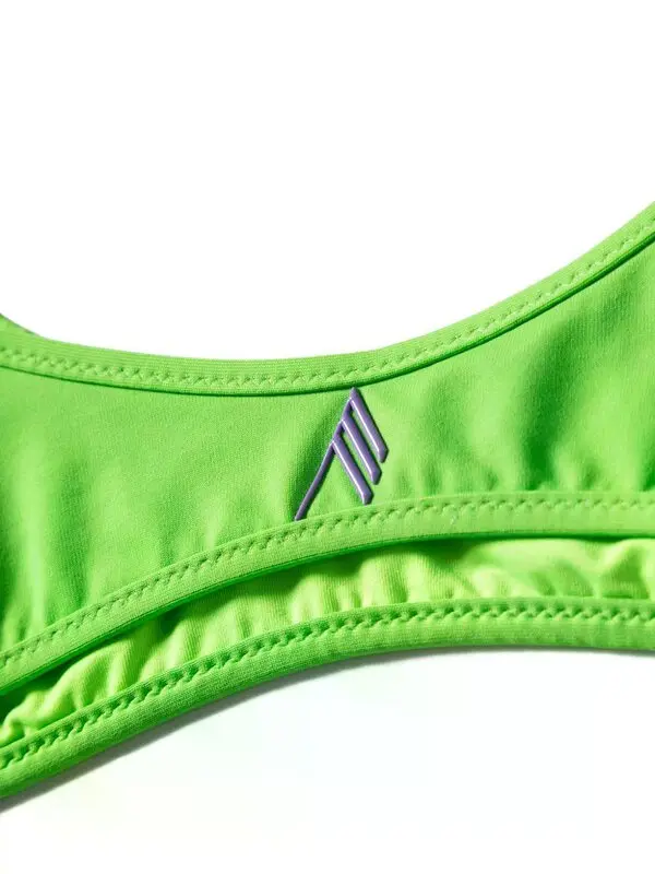 Attico Rubberised-logo Bikini