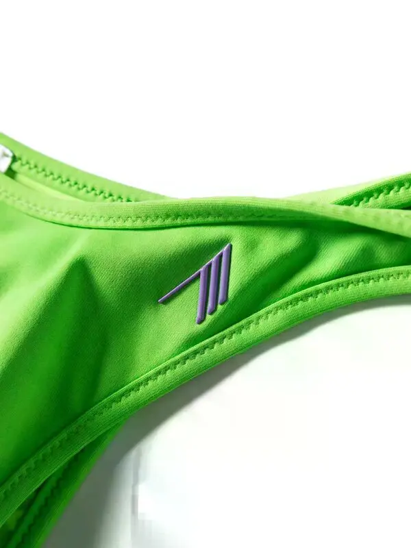 Attico Rubberised-logo Bikini