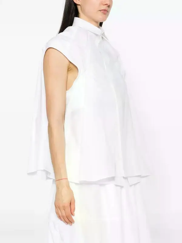 Sacai Layered-design Sleeveless Blouse